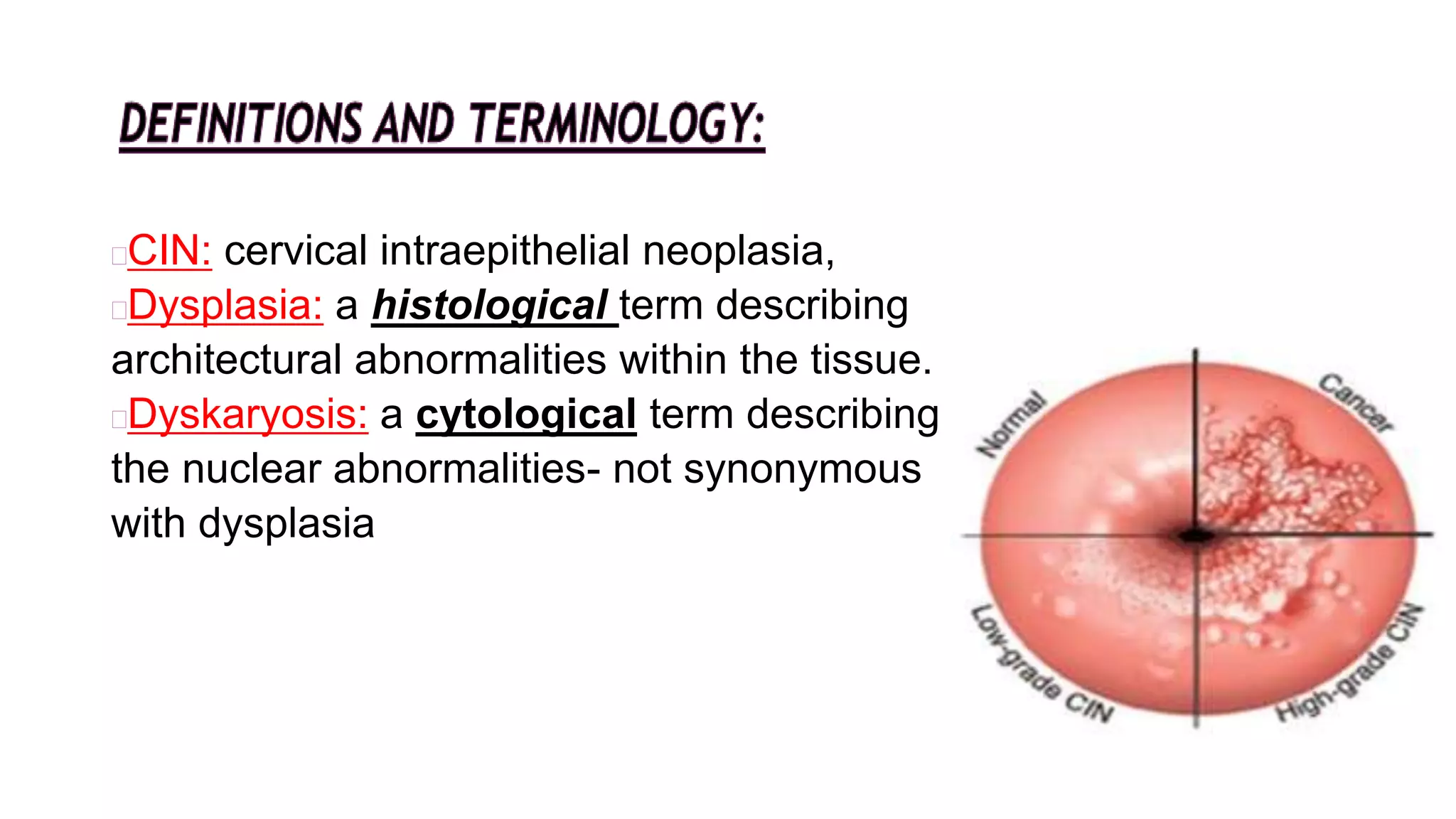 Premalignant diseases of the cervix | PPTX