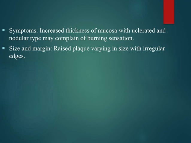 Premalignant lesions and conditions | PPTX