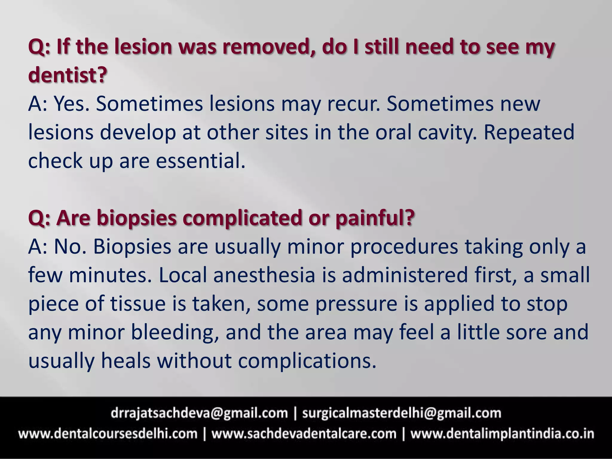 Pre malignant lesions and conditions | PPTX