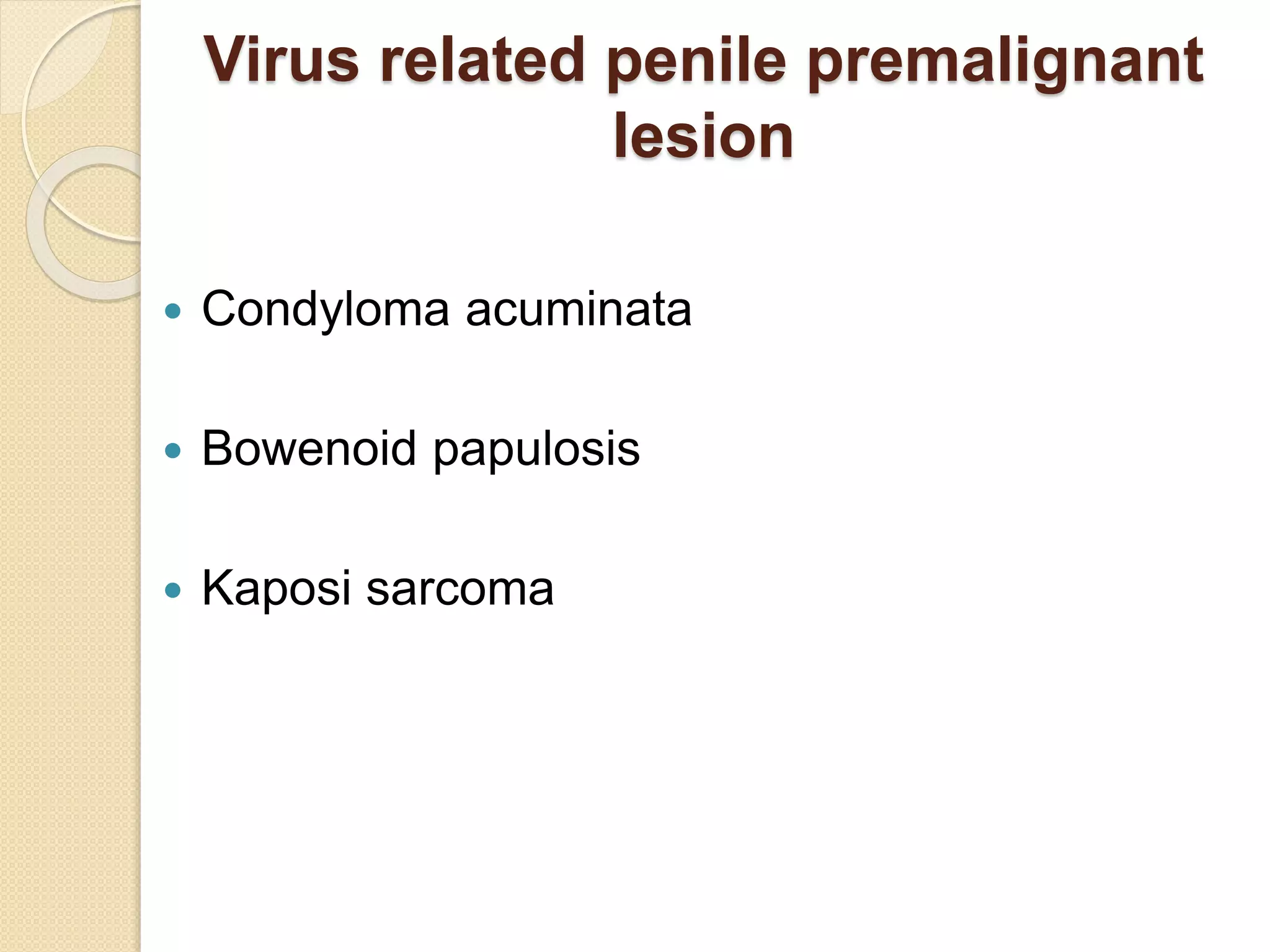 Premalignant lesions in carcinoma penis | PPTX