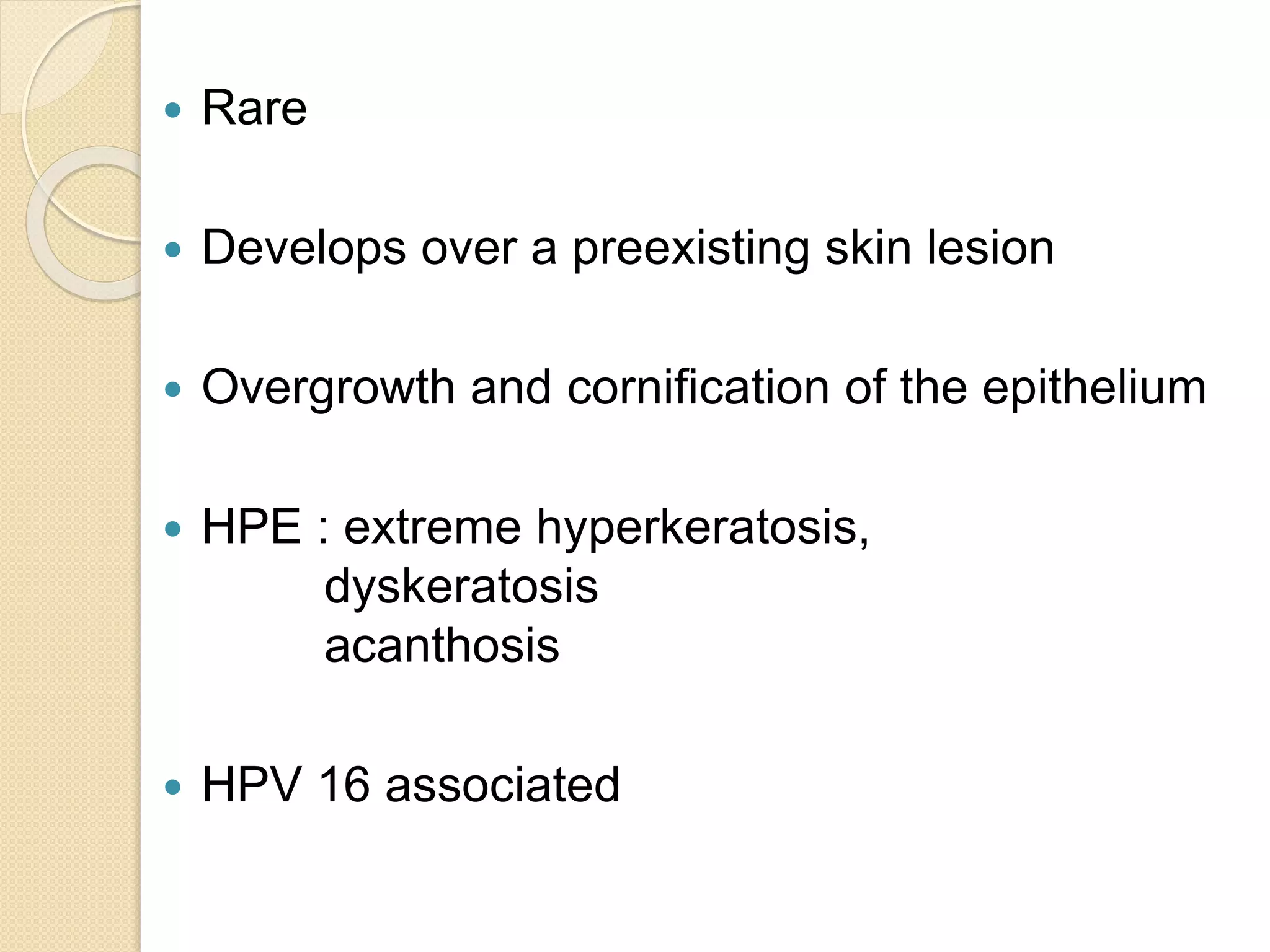 Premalignant lesions in carcinoma penis | PPTX