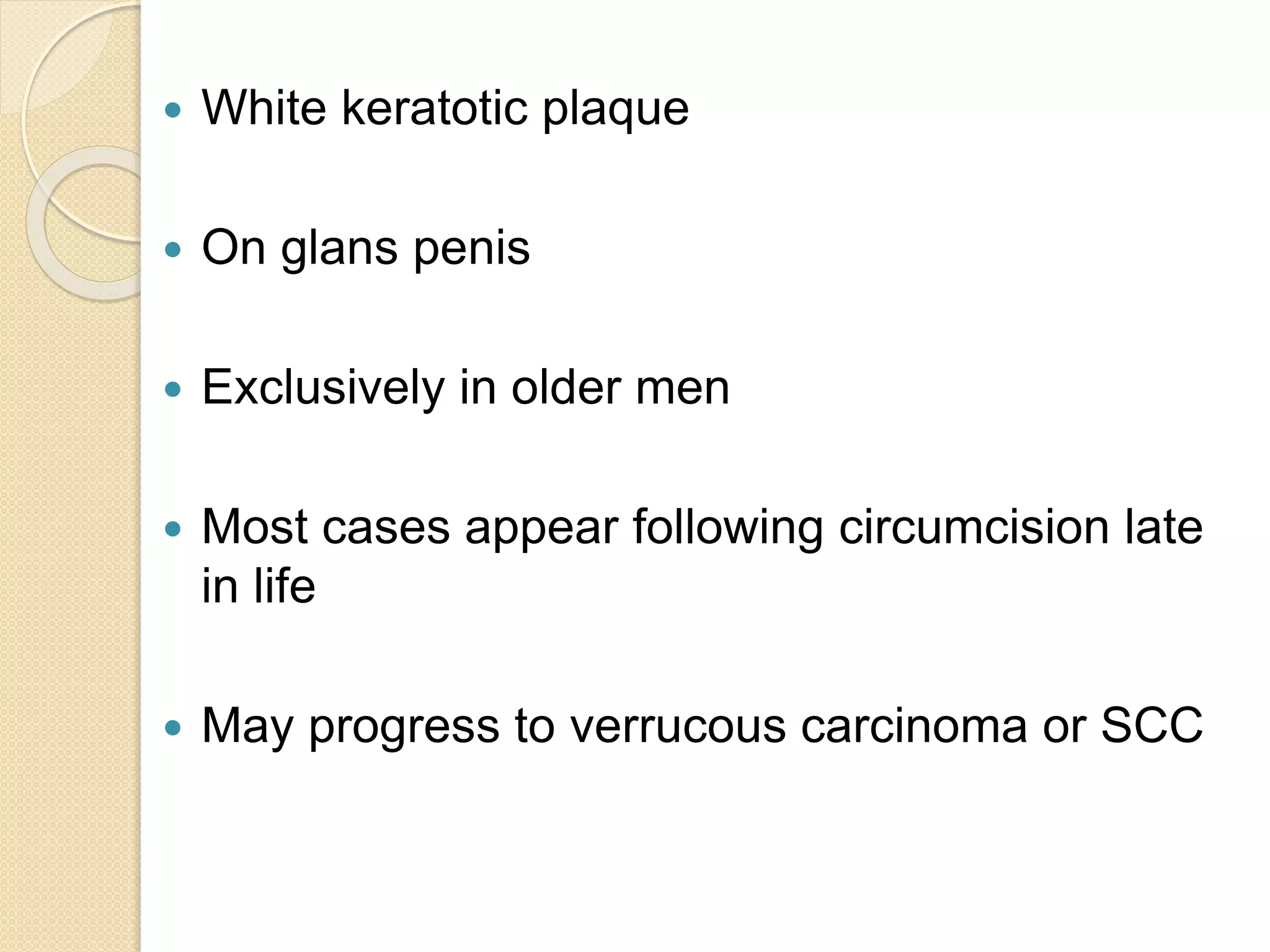 Premalignant lesions in carcinoma penis | PPTX