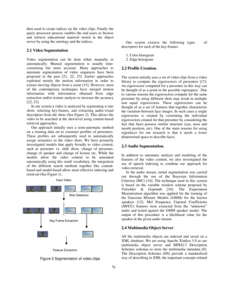 Profile based Video segmentation system to support E-learning | PDF