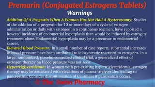 Premarin (Conjugated Estrogens Tablets) | PPT