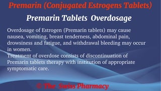Premarin (Conjugated Estrogens Tablets) | PPT