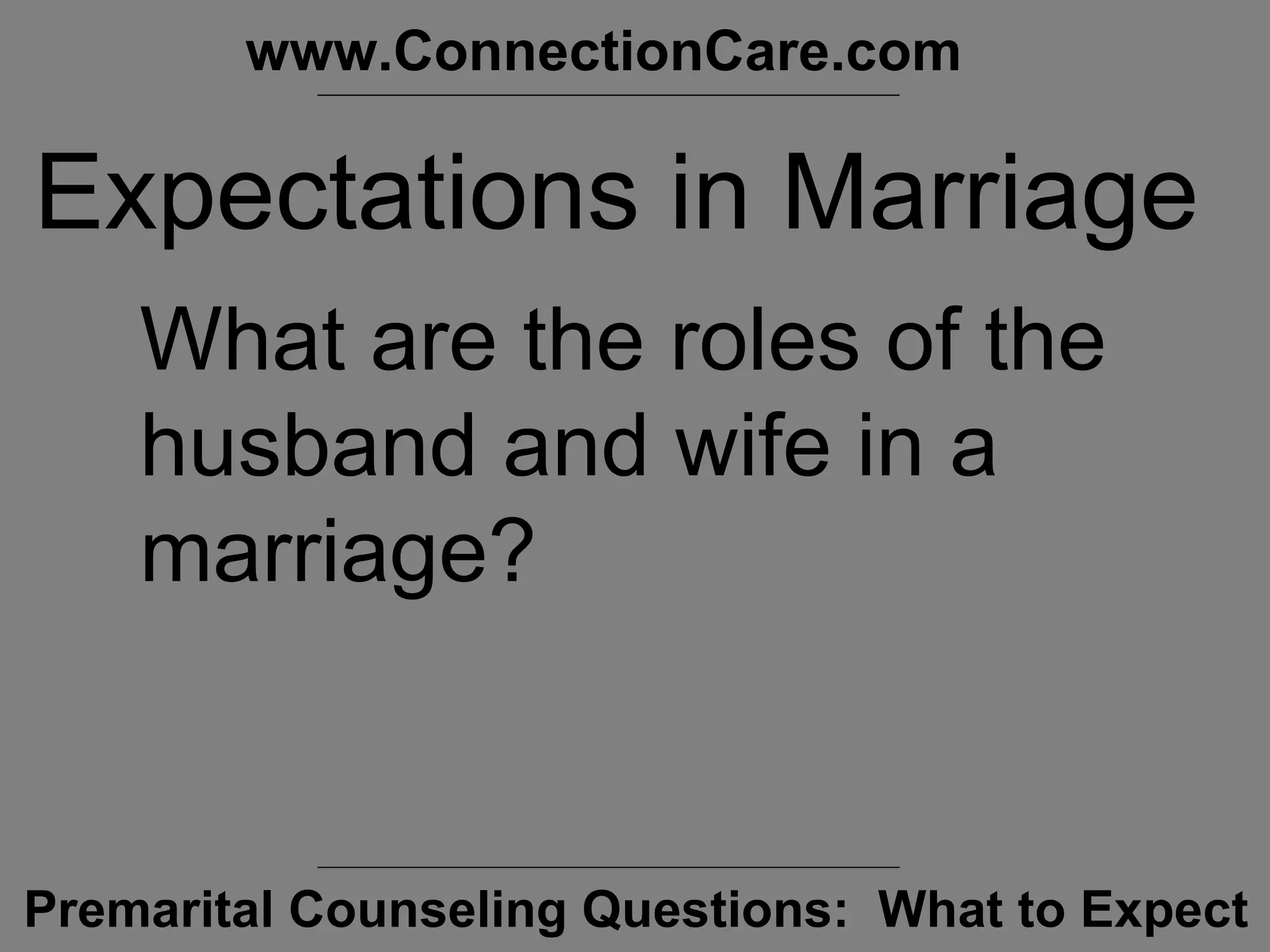 Premarital Counseling Questions Presentation | PPT