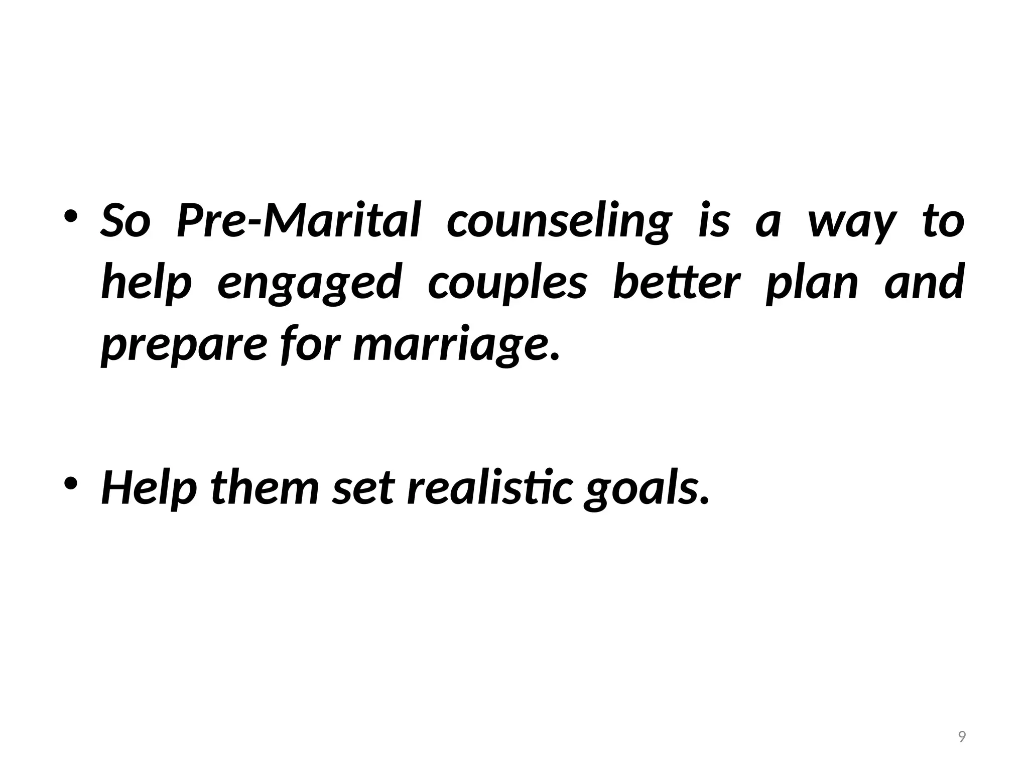 Premarital Counselling Dr Sarah 3pptx