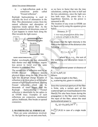 OPTICAL TIME DOMAIN REFLECTOMETRY-OTDR | PDF