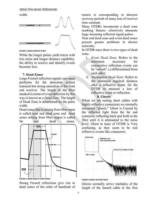 OPTICAL TIME DOMAIN REFLECTOMETRY-OTDR | PDF | Physics | Science