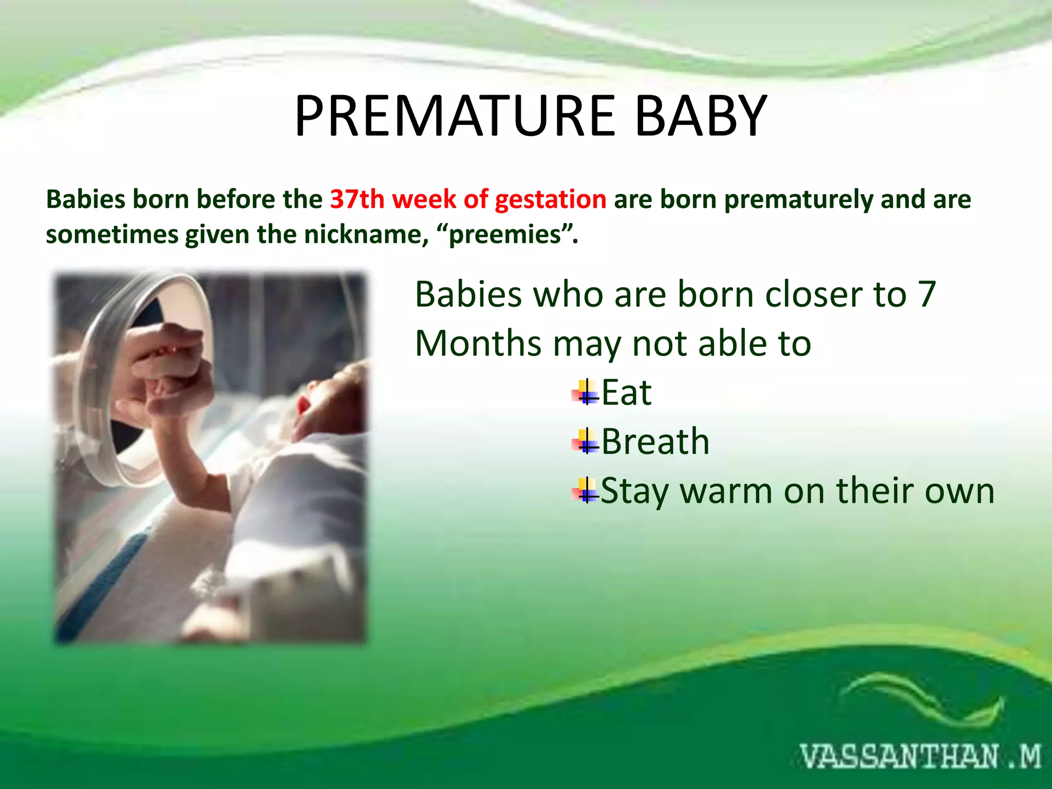 Premature baby | PPTX