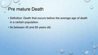 Premature death | PPTX