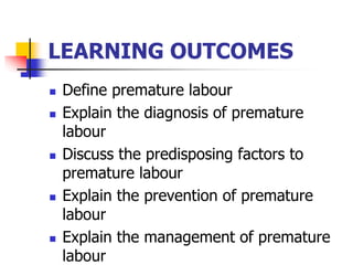Premature Labor in maternal health nursing.ppt