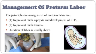 Premature labour ppt | PDF