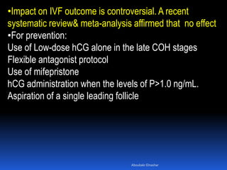 Progesterone rise on the day of hcg administration (ppremature ...
