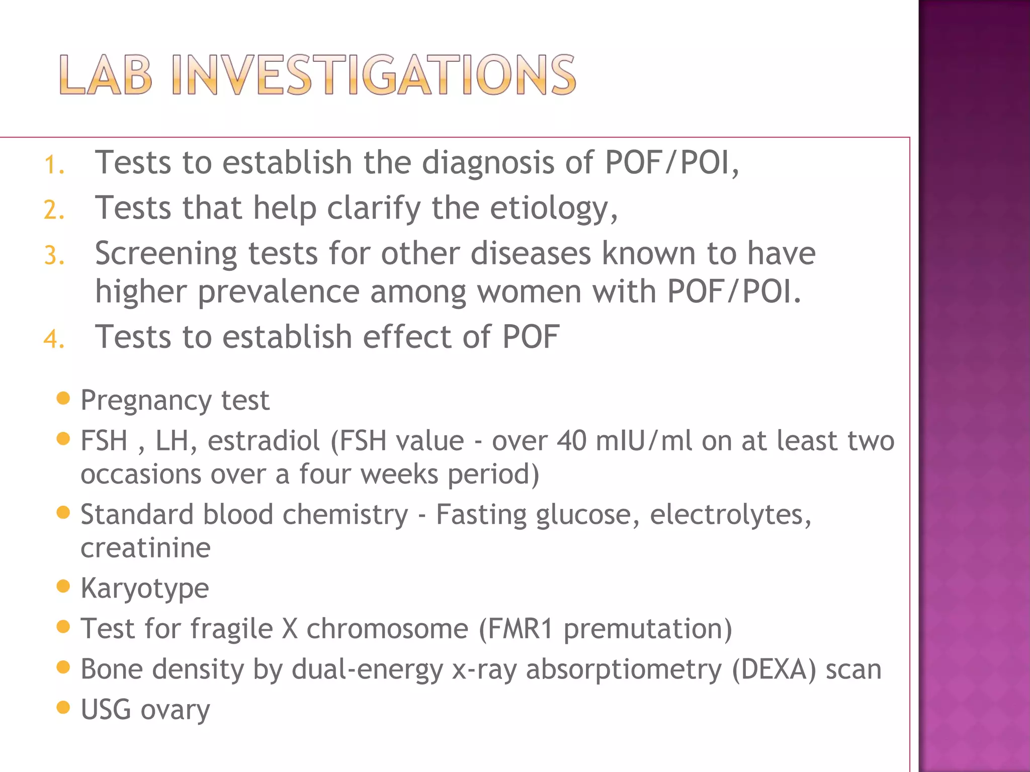 Premature ovarian failure | PPT