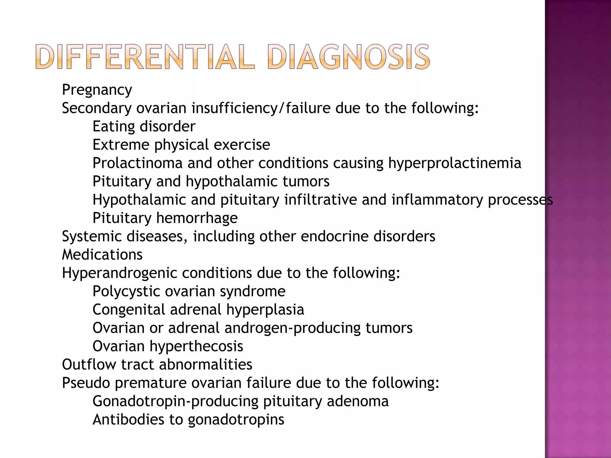 Premature ovarian failure | PPT