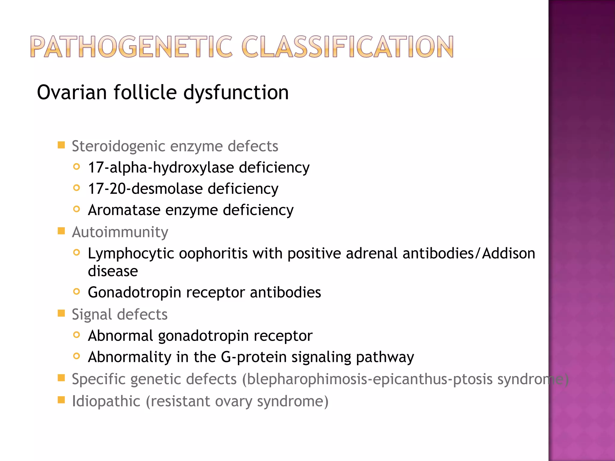 Premature ovarian failure | PPT