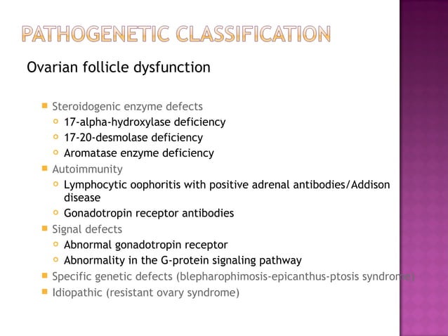 Premature ovarian failure | PPT | Thyroid Disorders | Endocrine and ...
