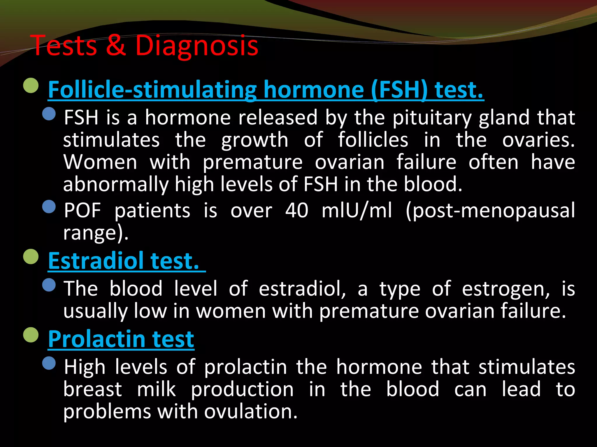 Premature ovarian failure | PPT