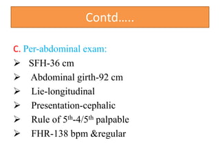 Premature rupture of membrane, case and Topic ll Dr.Jakia Akter | PPT