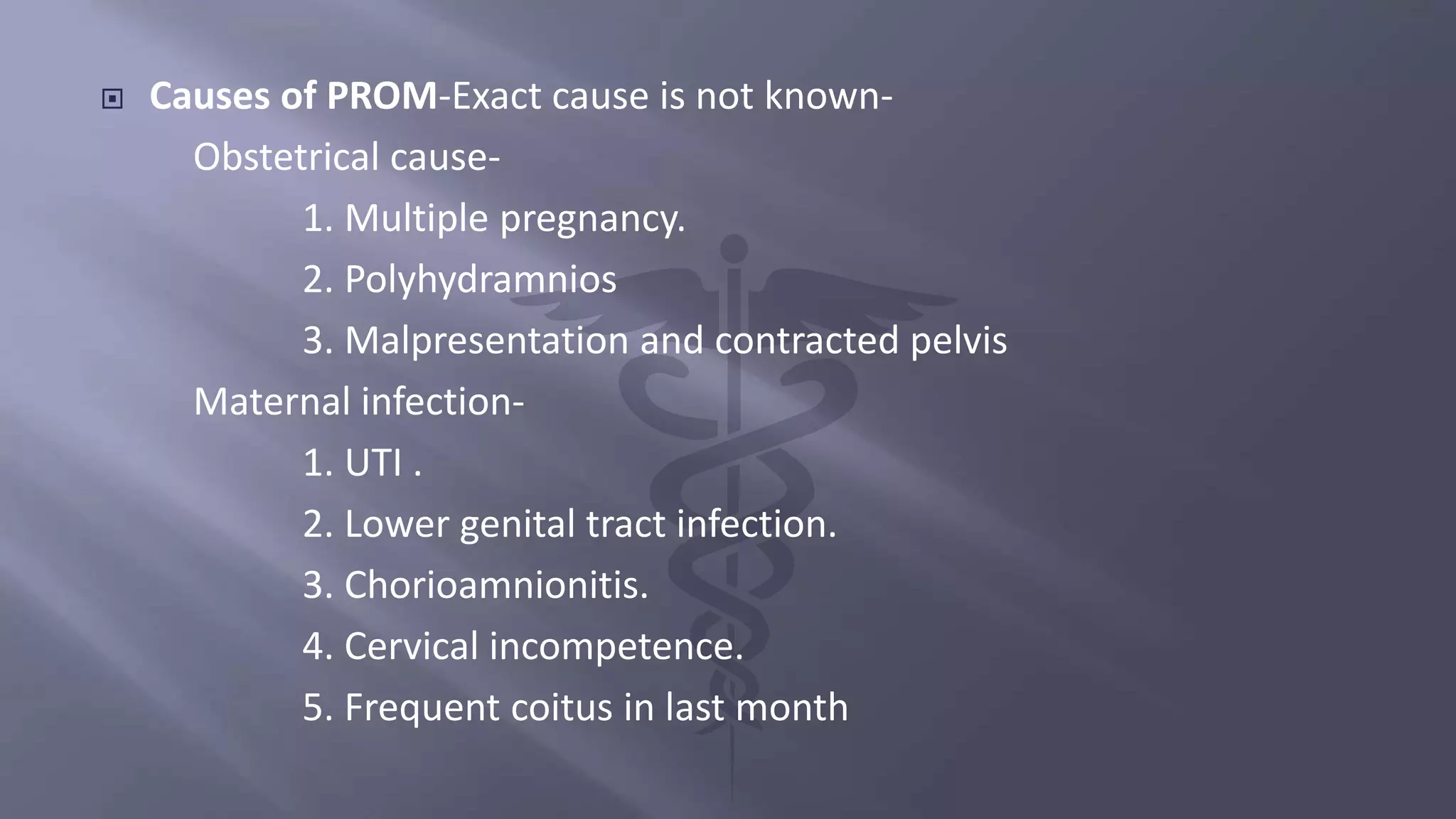 Premature rupture of membrane | PPTX