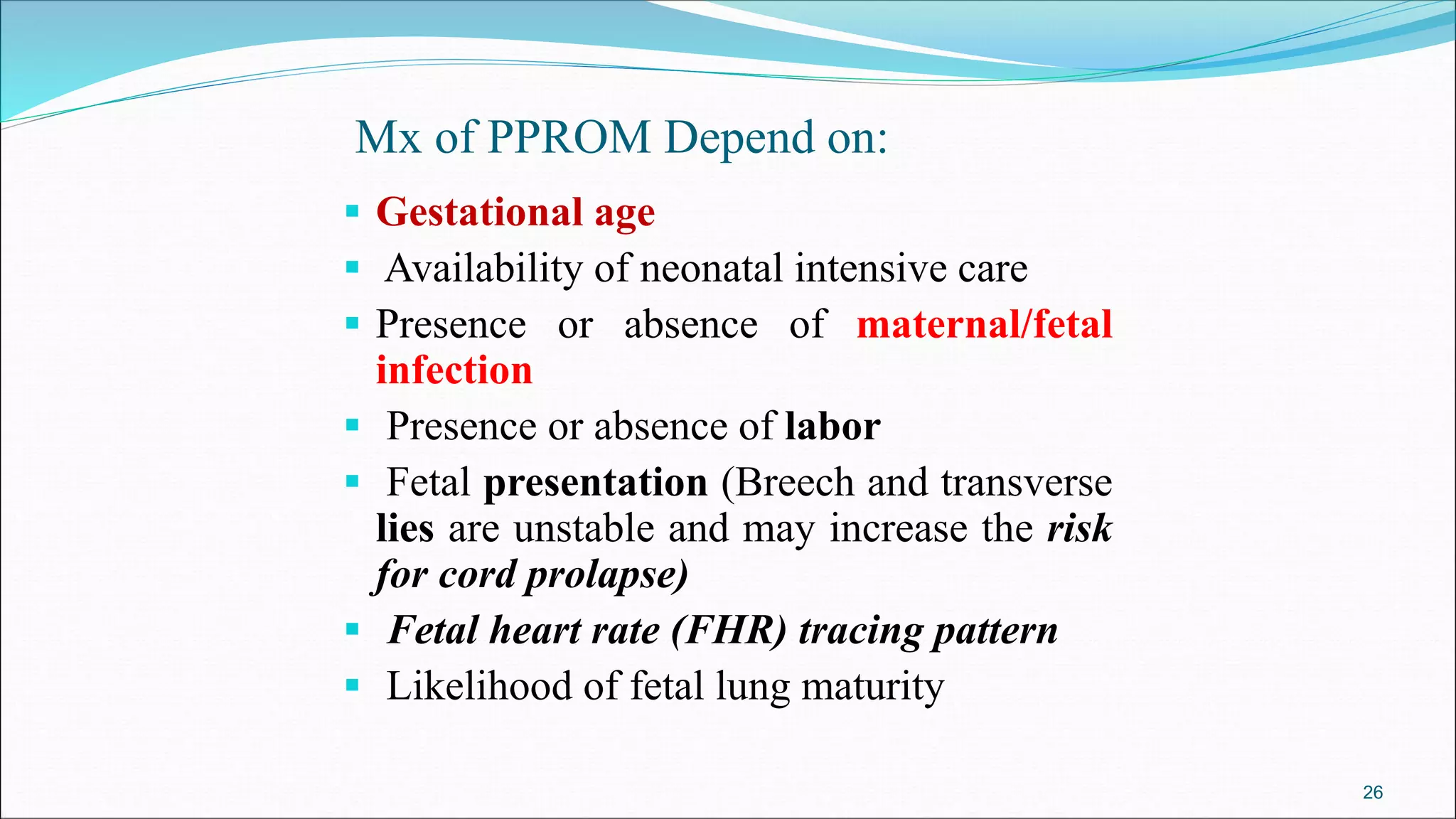Premature rupture of membrane (PROM).pptx