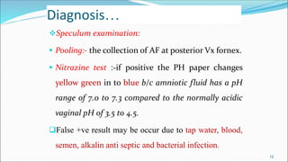 Premature rupture of membrane (PROM).pptx
