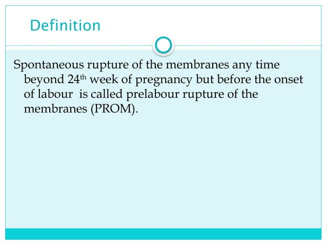 PREMATURE RUPTURE OF MEMBRANE(PROM) new.pptx