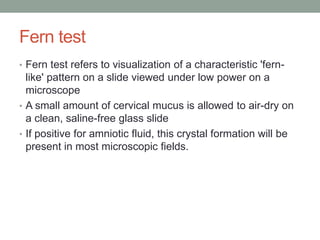 Premature rupture of membranes | PPTX