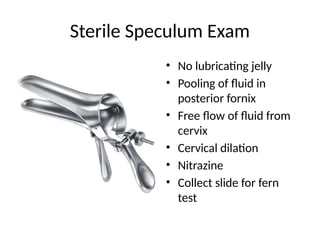 Premature Rupture of Membranes. - MBBS lecture pptx.pptx