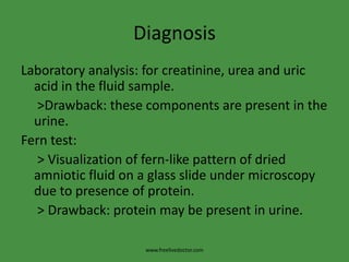 Premature rupture of membranes (prom) | PPTX
