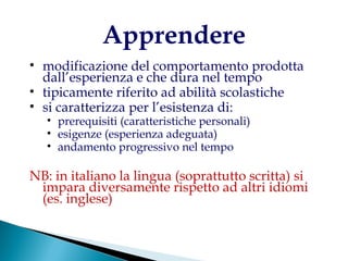 Prematurità e apprendimento n | PPT