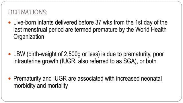 Prematurity Pediatrics | PPTX | Pregnancy | Reproductive Health