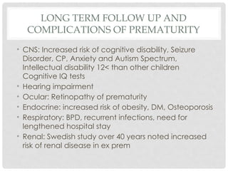 Prematurity - presentation final .pptx