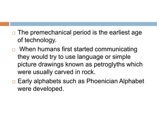 Premechanical period | PPTX