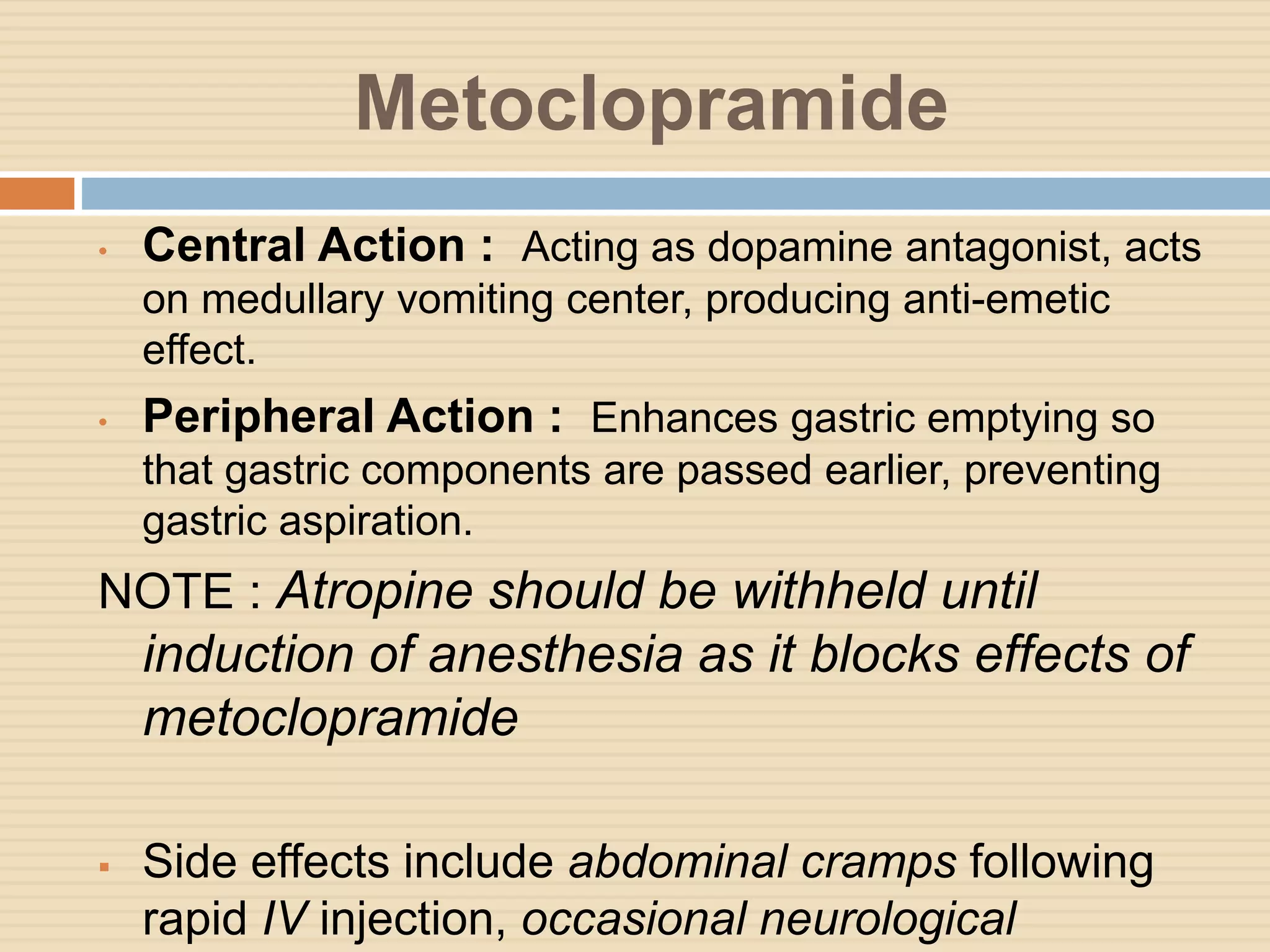 Premedicant drugs in Anesthesia | PPTX