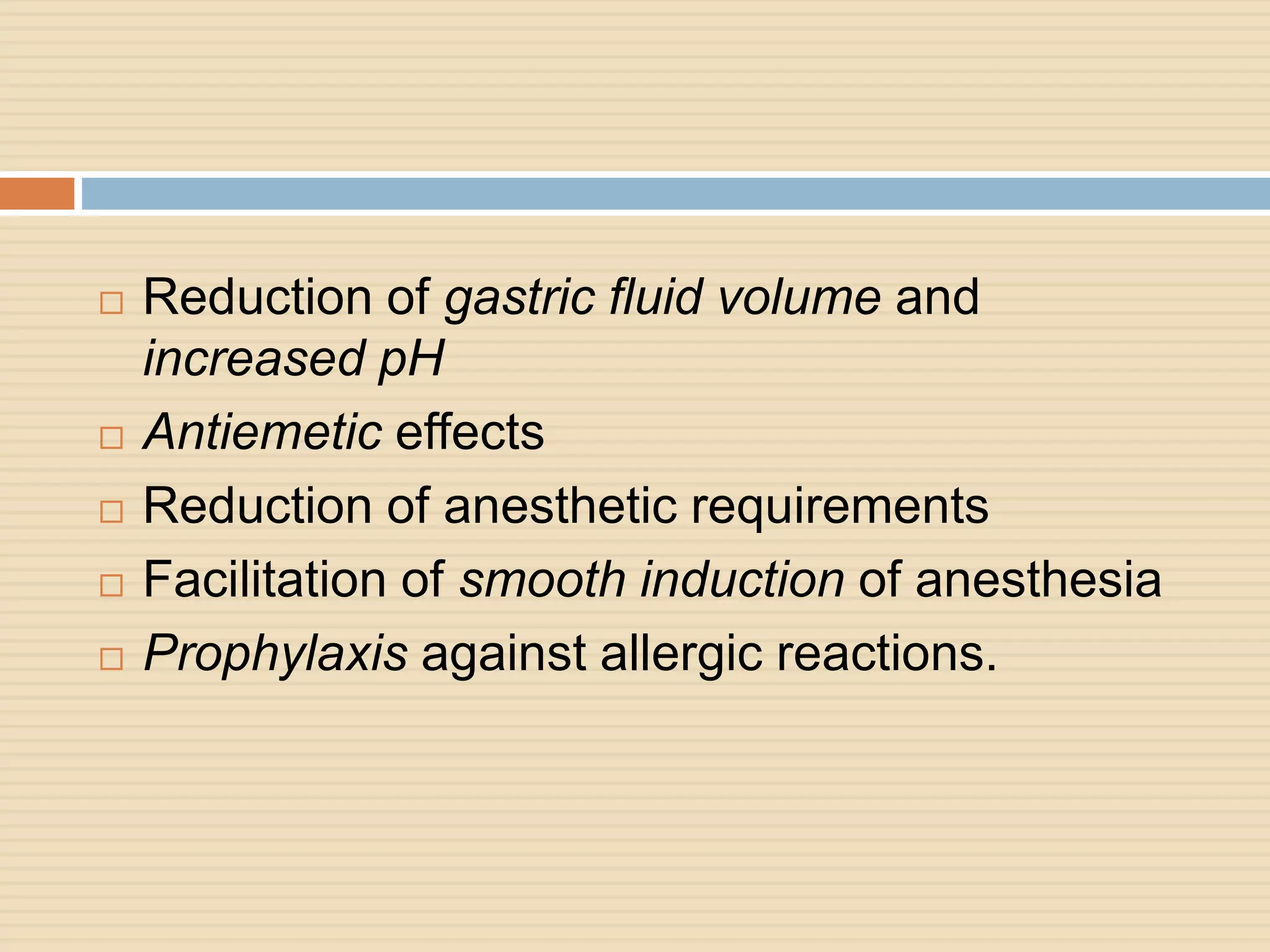 Premedicant drugs in Anesthesia | PPTX