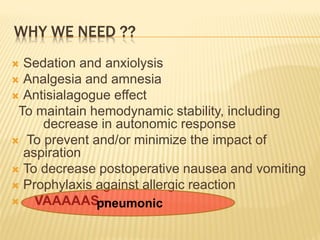 Premedication mgmc (1) | PPTX