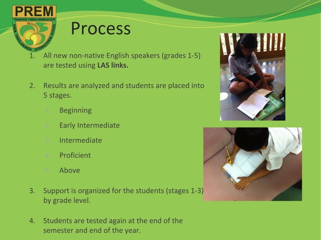 Prem english language continuum 18.3.16