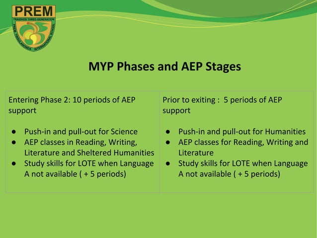 Prem english language continuum 18.3.16