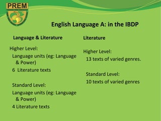 Prem english language continuum 18.3.16