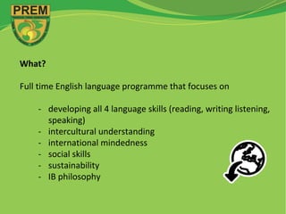 Prem english language continuum 18.3.16