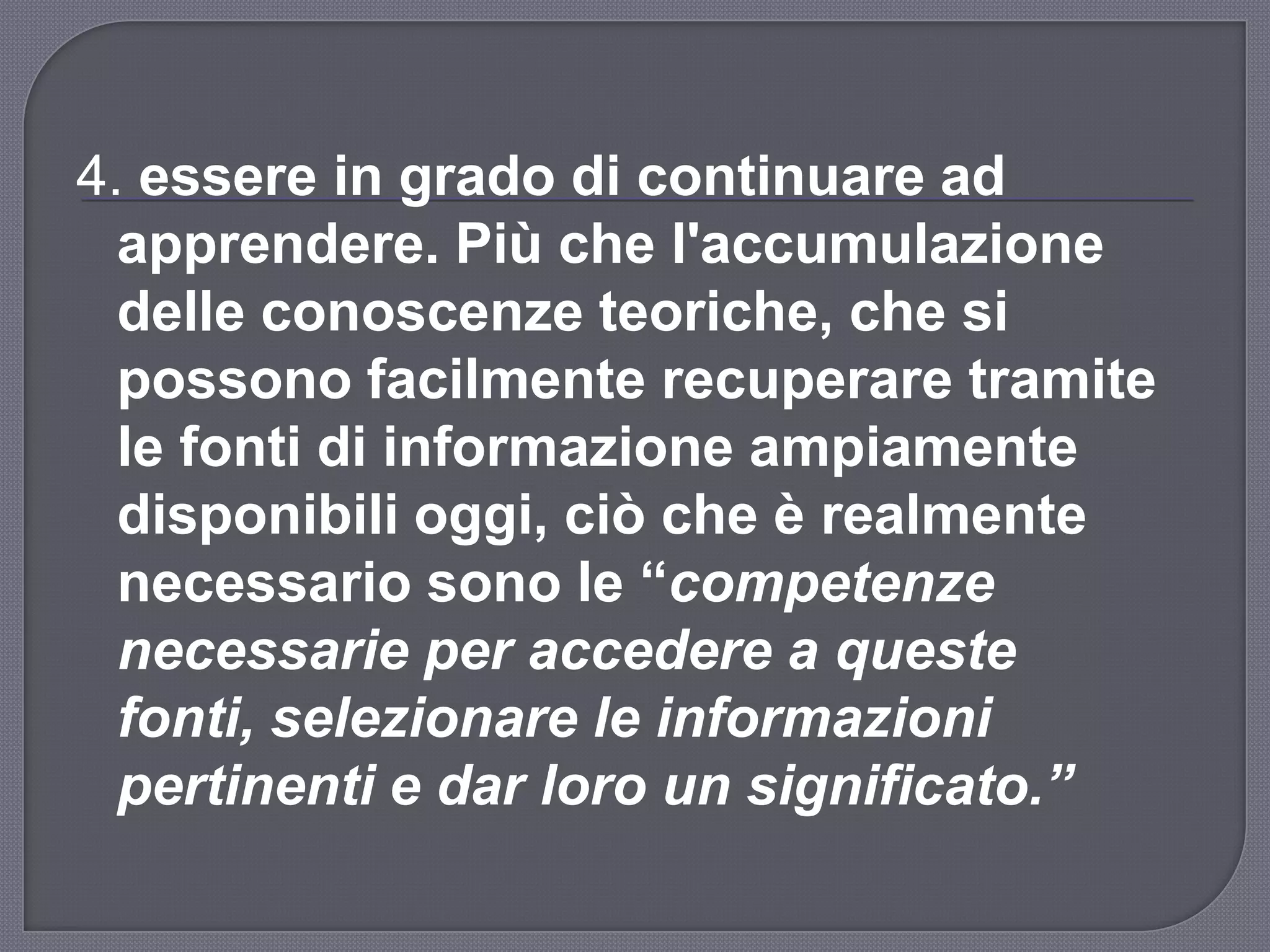 IBSE e curricolo Considerazioni generali | PPTX