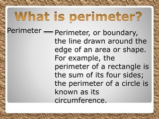 Perimetar and area | PPTX