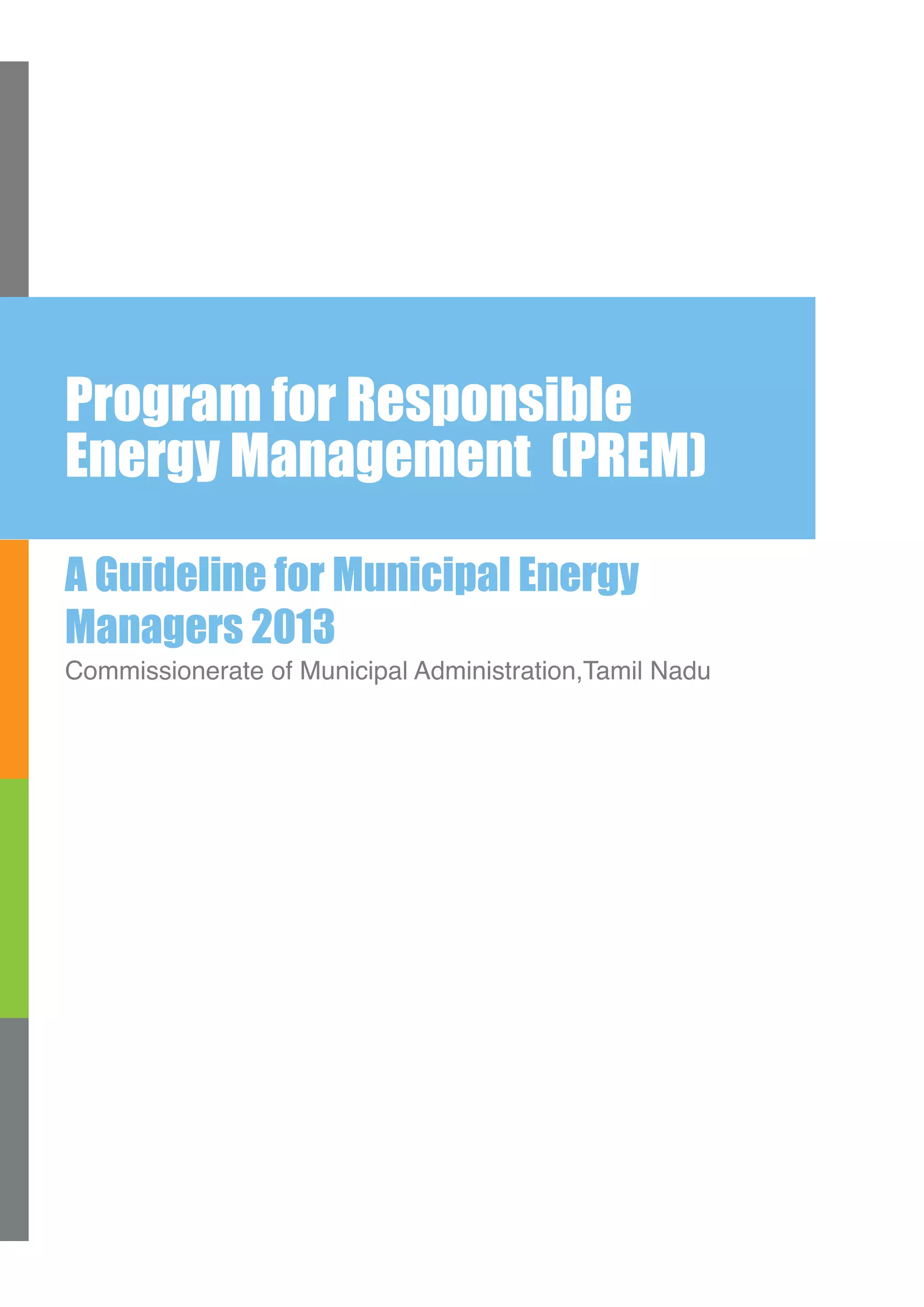 Program for Responsible Energy Management | PDF | Power and Energy ...