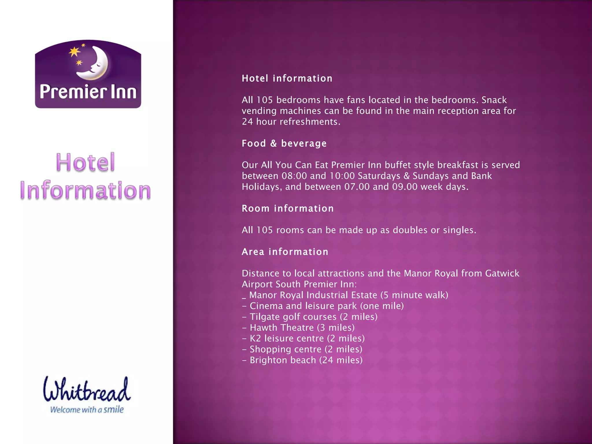 Premier Inn Slideshow | PPT