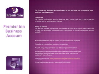 Premier Inn Slideshow | PPT