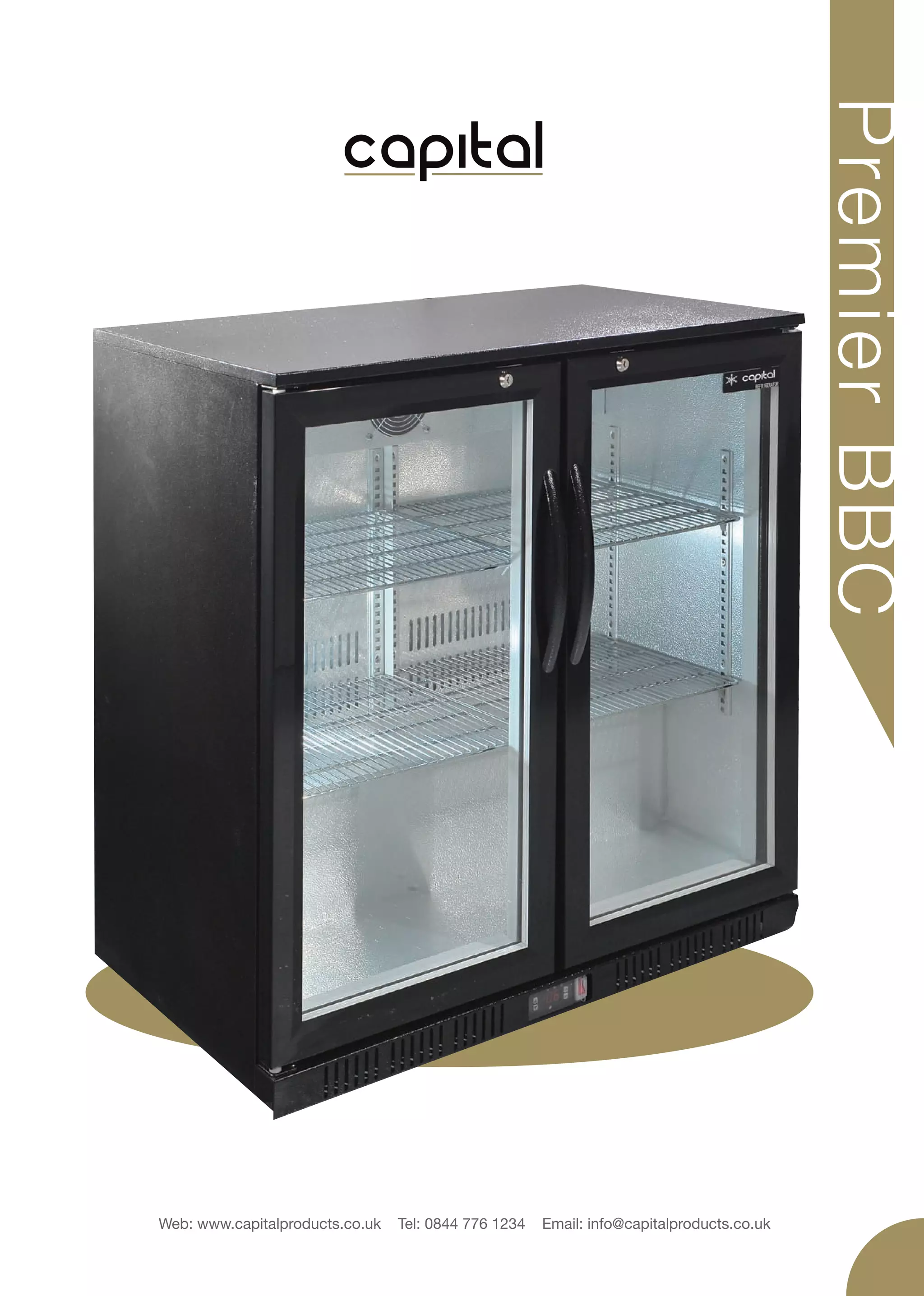 Capital Cooling: Premier Back Bar Bottle Coolers | PDF