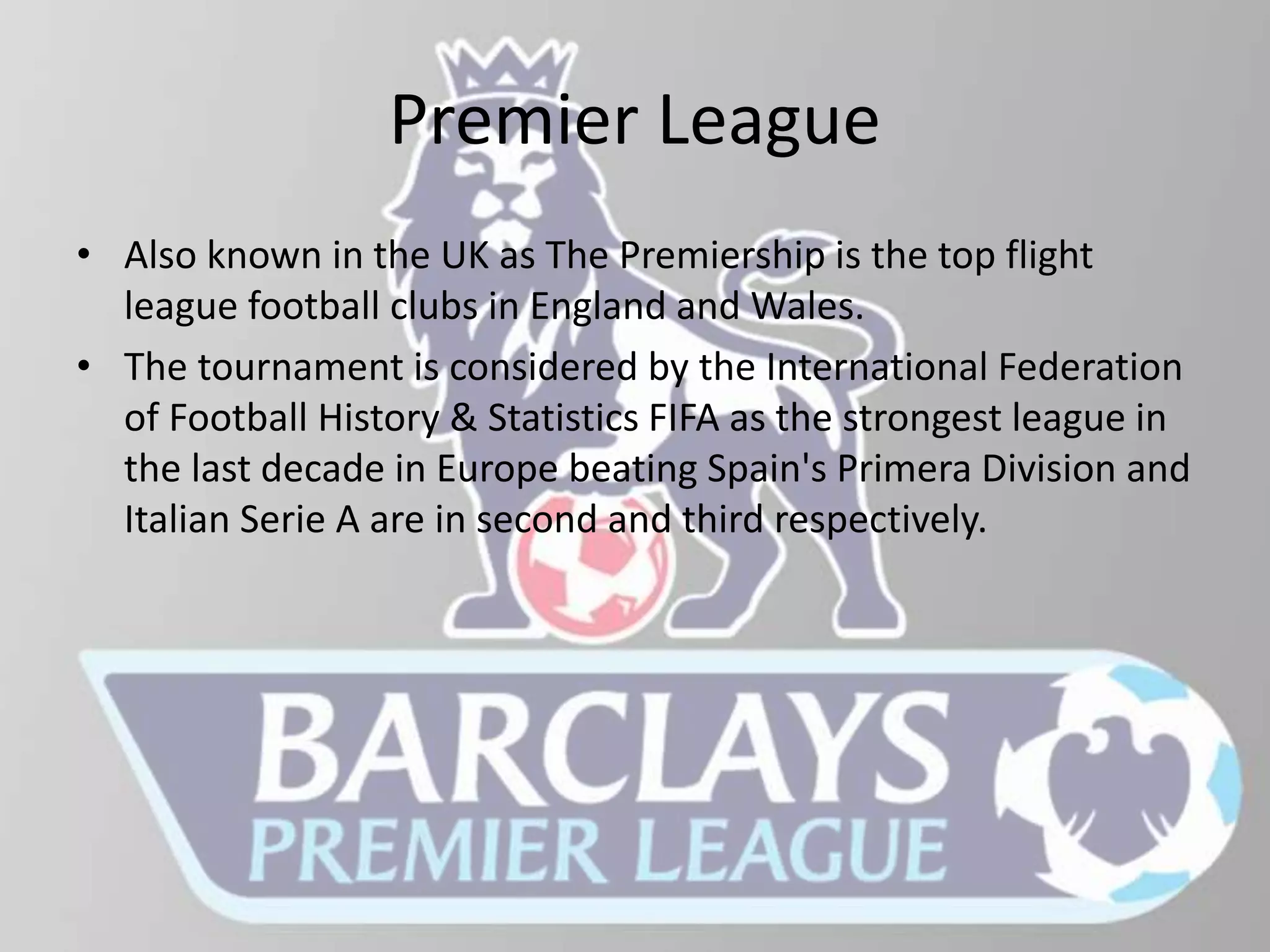 Premier league.. | PPTX