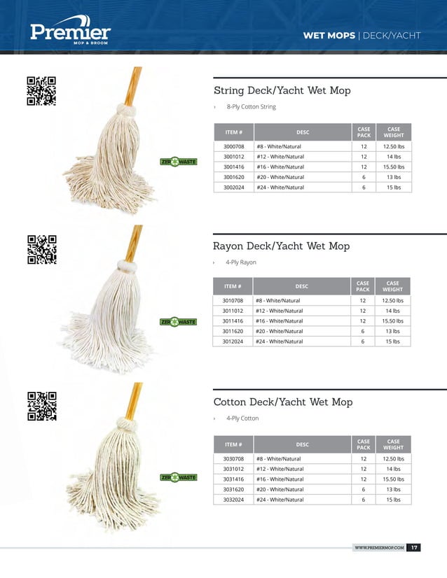 Premier mop broom catalog | PDF